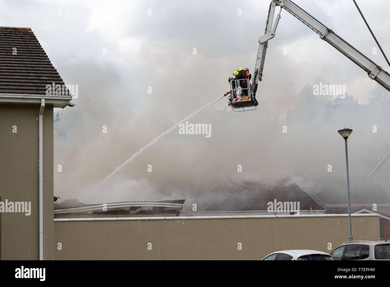 Cork, Ireland, 6th May, 2019. Fire at the Commons Inn, Cork City. Cork ...