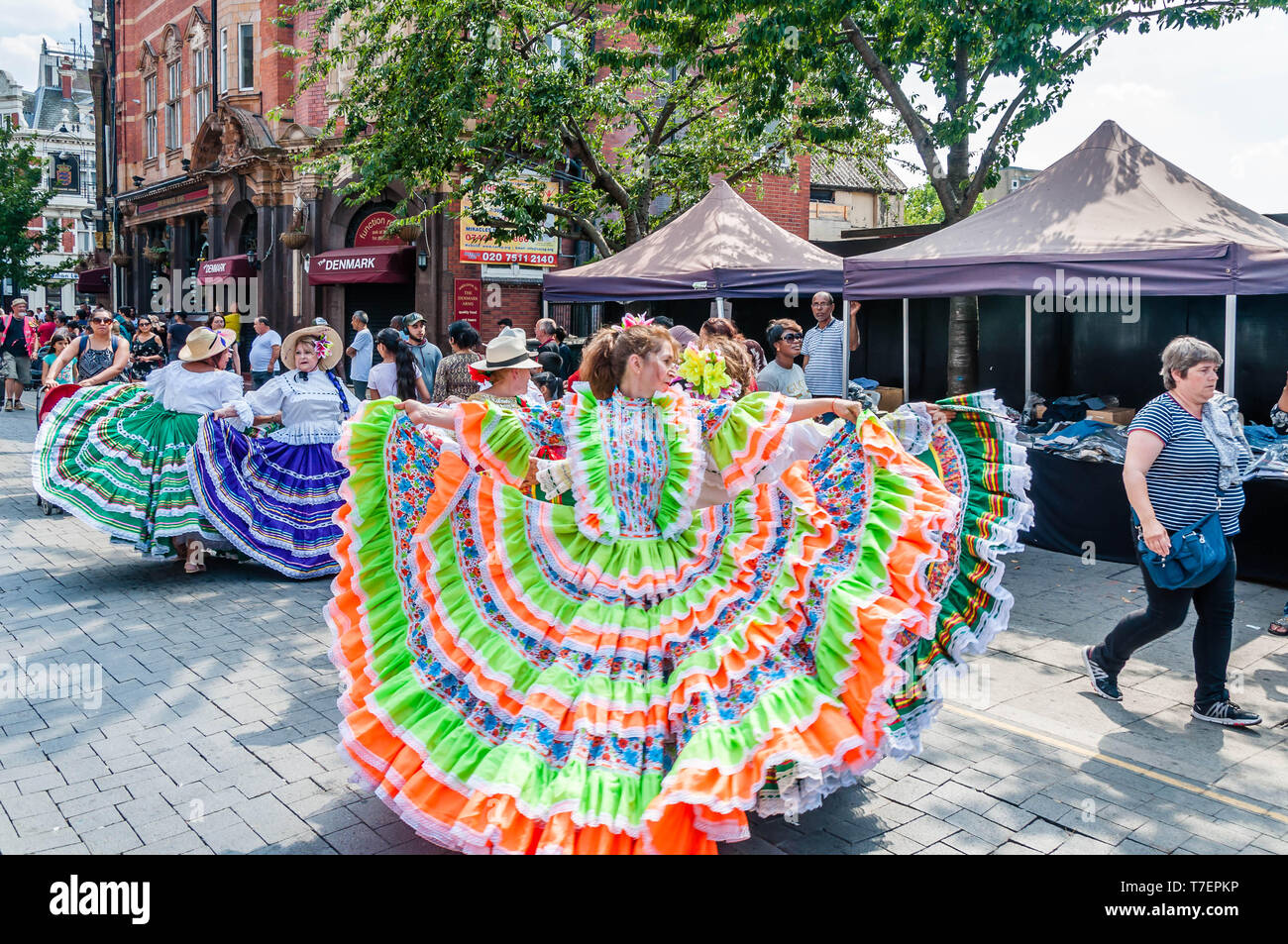 London. UK. 7 July 2018,The Newham Carnival “The Circus Cavalcade” to ...