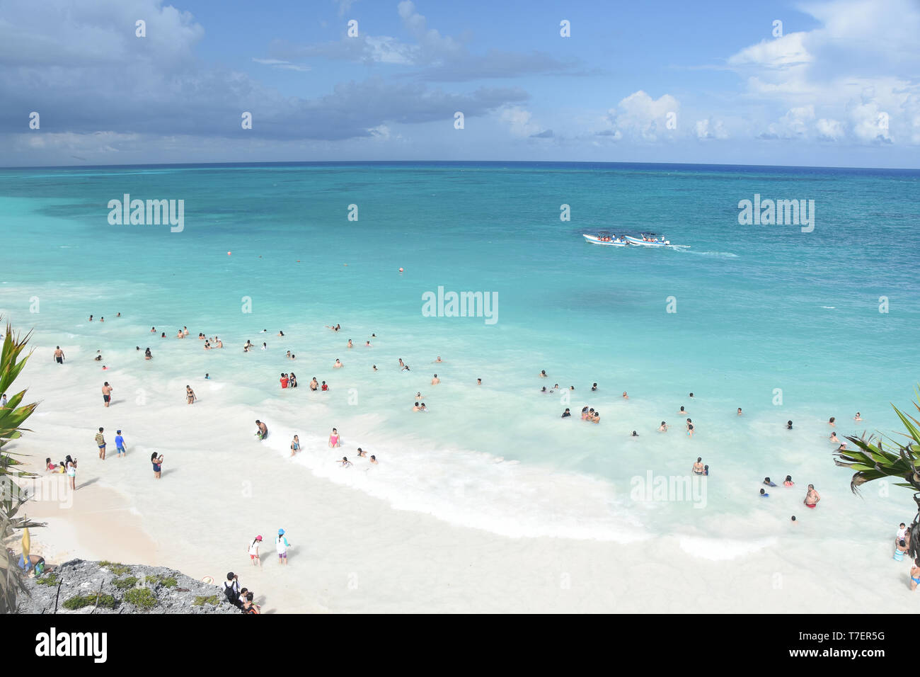 Tulum beach view hi-res stock photography and images - Alamy