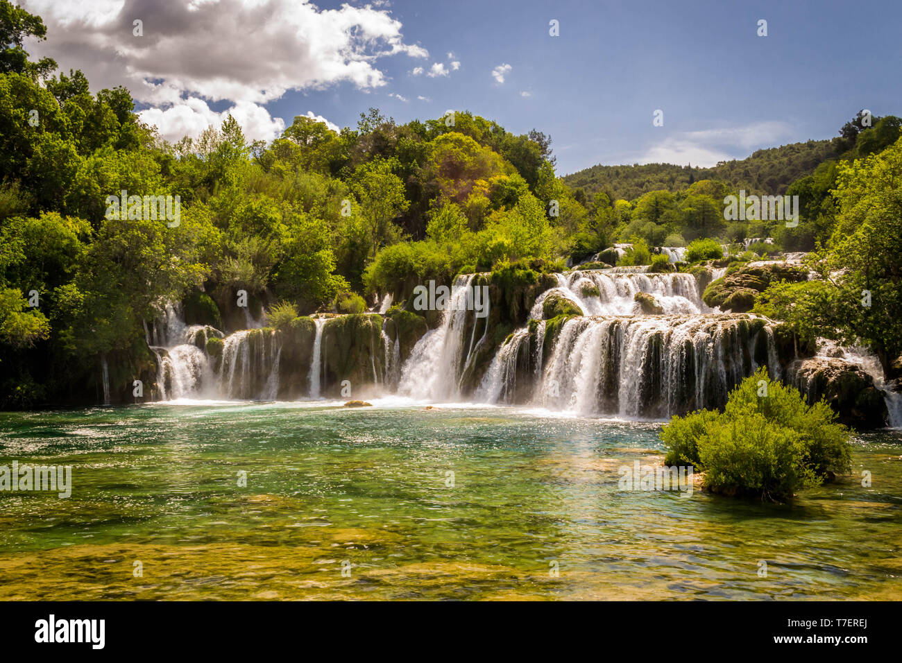Waterfalls in Krka National Park Croatia Stock Photo - Alamy