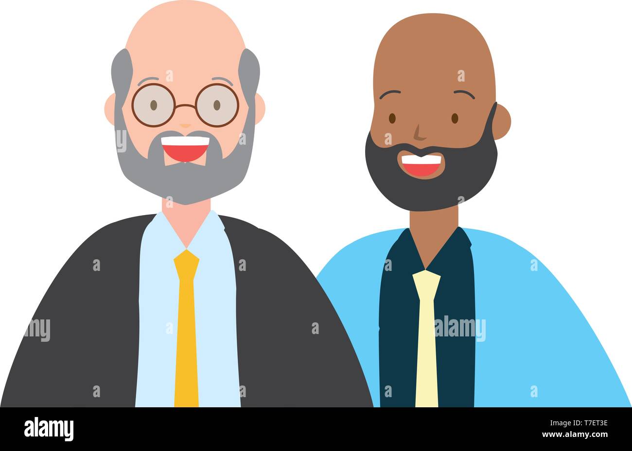 two men diversity characters Stock Vector Image & Art - Alamy