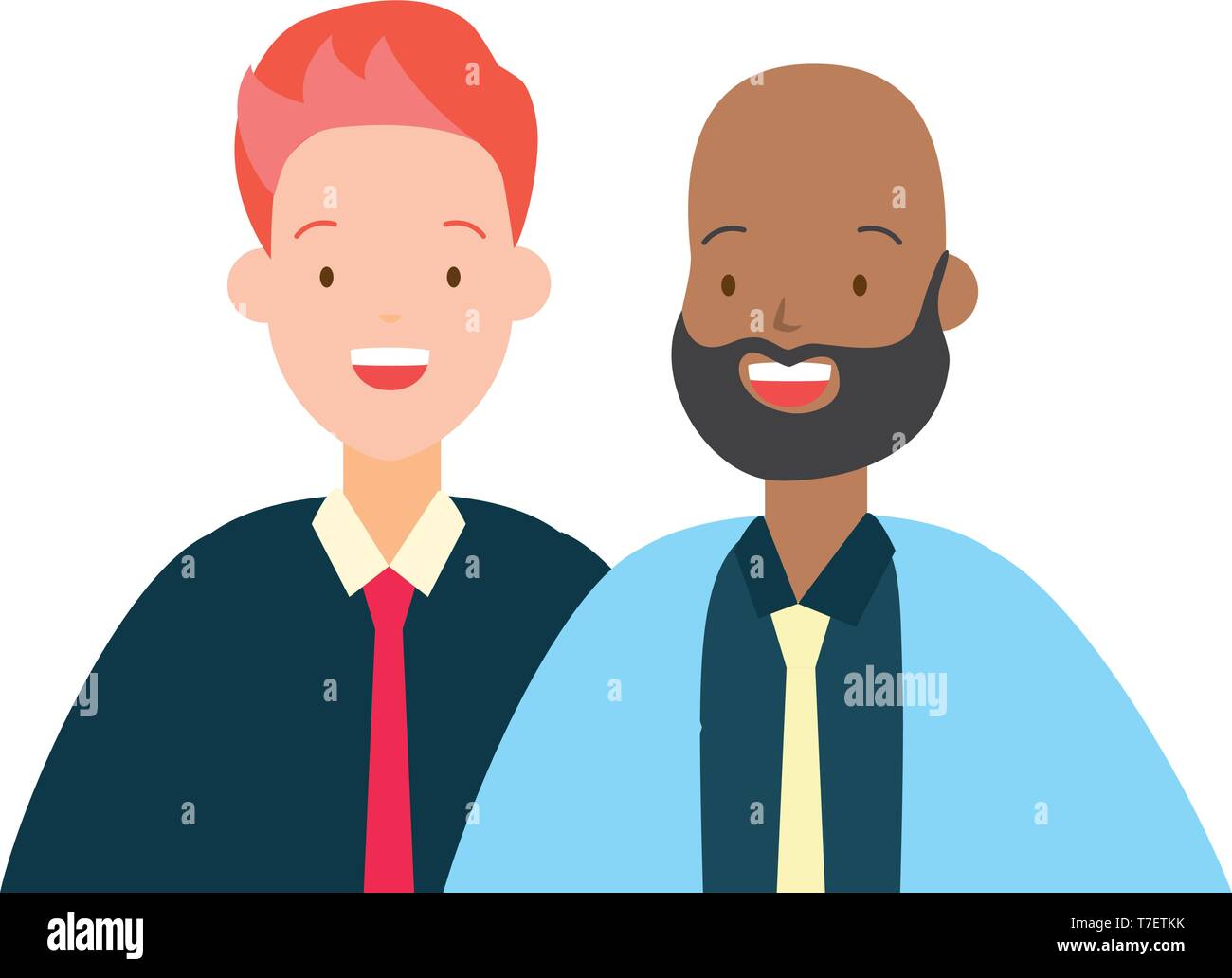 two men diversity characters Stock Vector Image & Art - Alamy