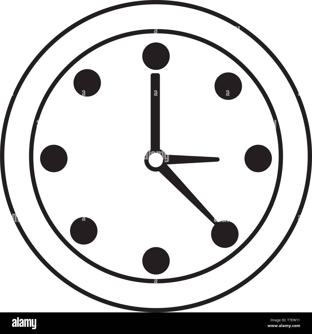 round clock time Stock Vector Image & Art - Alamy