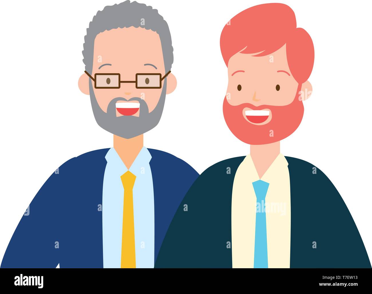 two men diversity characters Stock Vector Image & Art - Alamy
