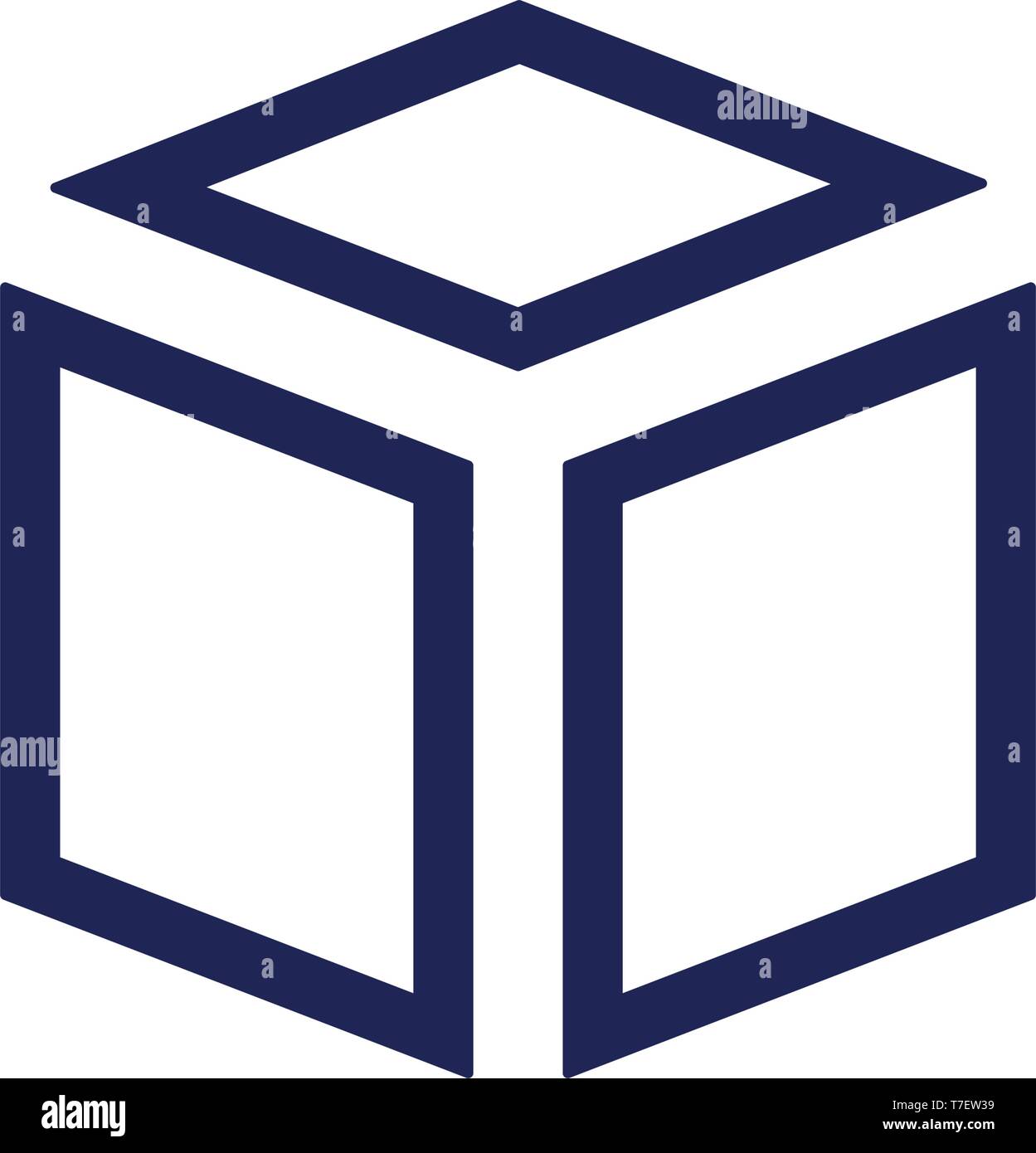 cube figure geometric icon Stock Vector Image & Art - Alamy