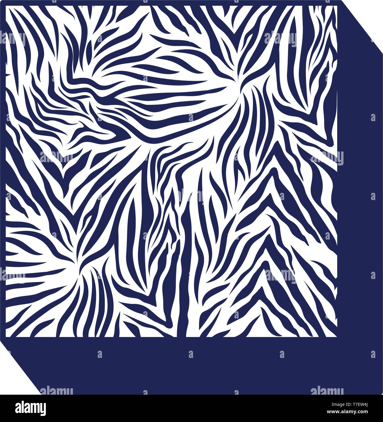 square with animal print pattern ninetys style Stock Vector Image & Art ...