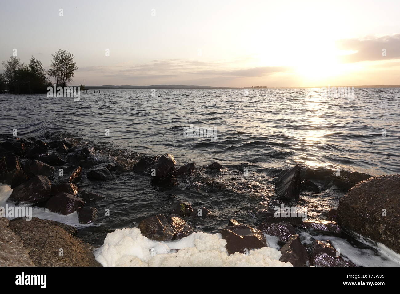 Sunset at Steinhude lake,Steinhuder Meer,Germany Stock Photo - Alamy