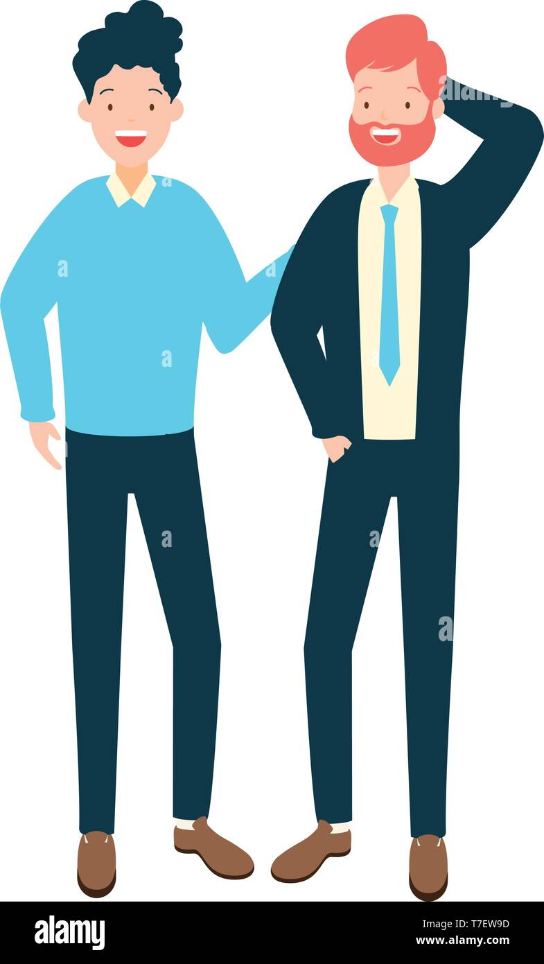 two men diversity characters Stock Vector Image & Art - Alamy