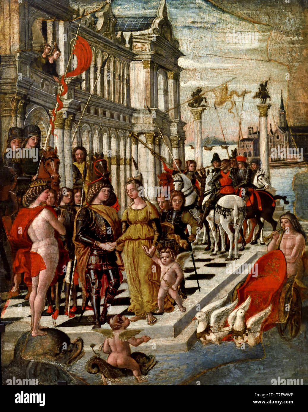 The bearing of the cross by simone martini hi-res stock photography and images - Alamy