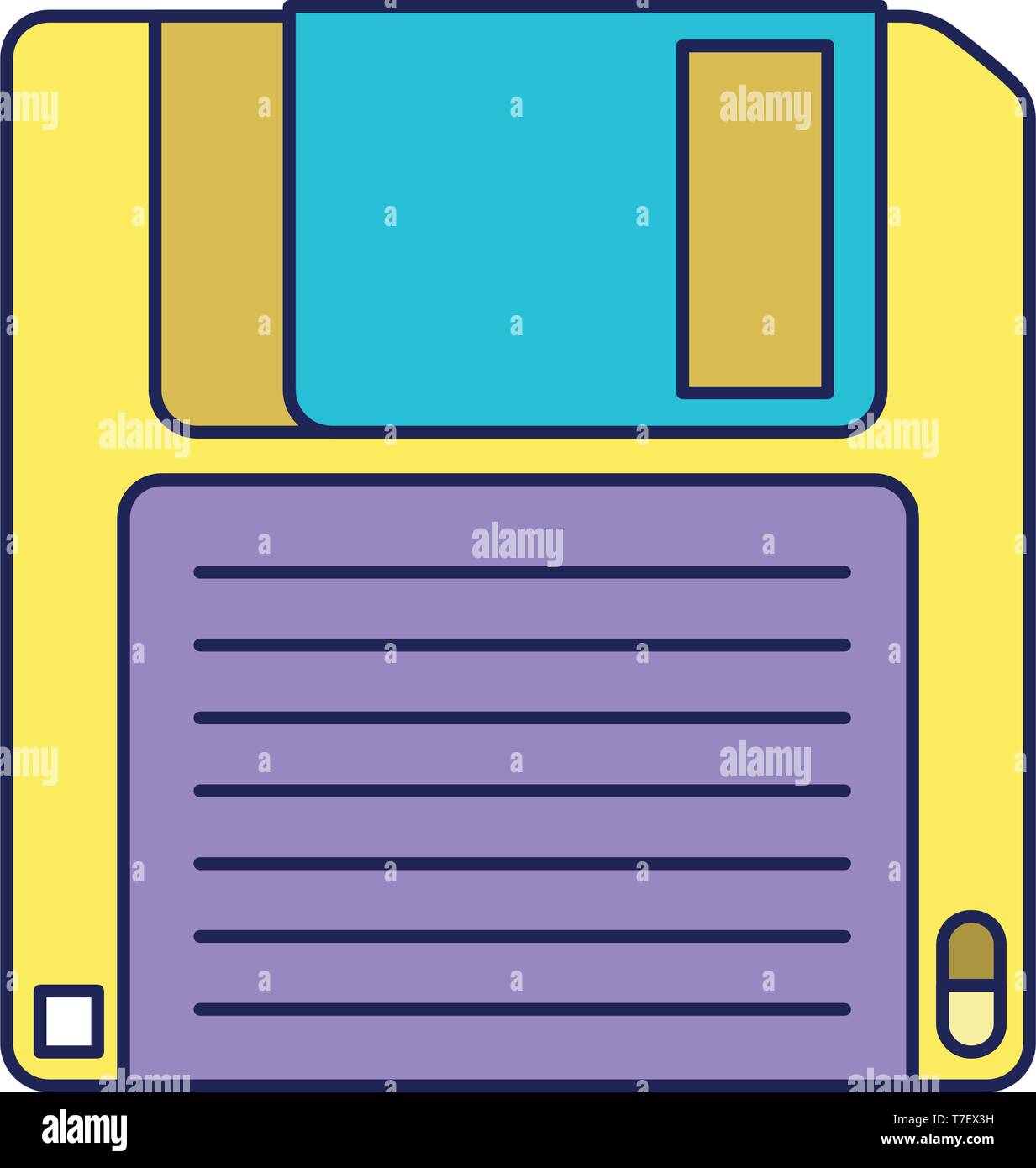 retro floppy disk icon Stock Vector Image & Art - Alamy