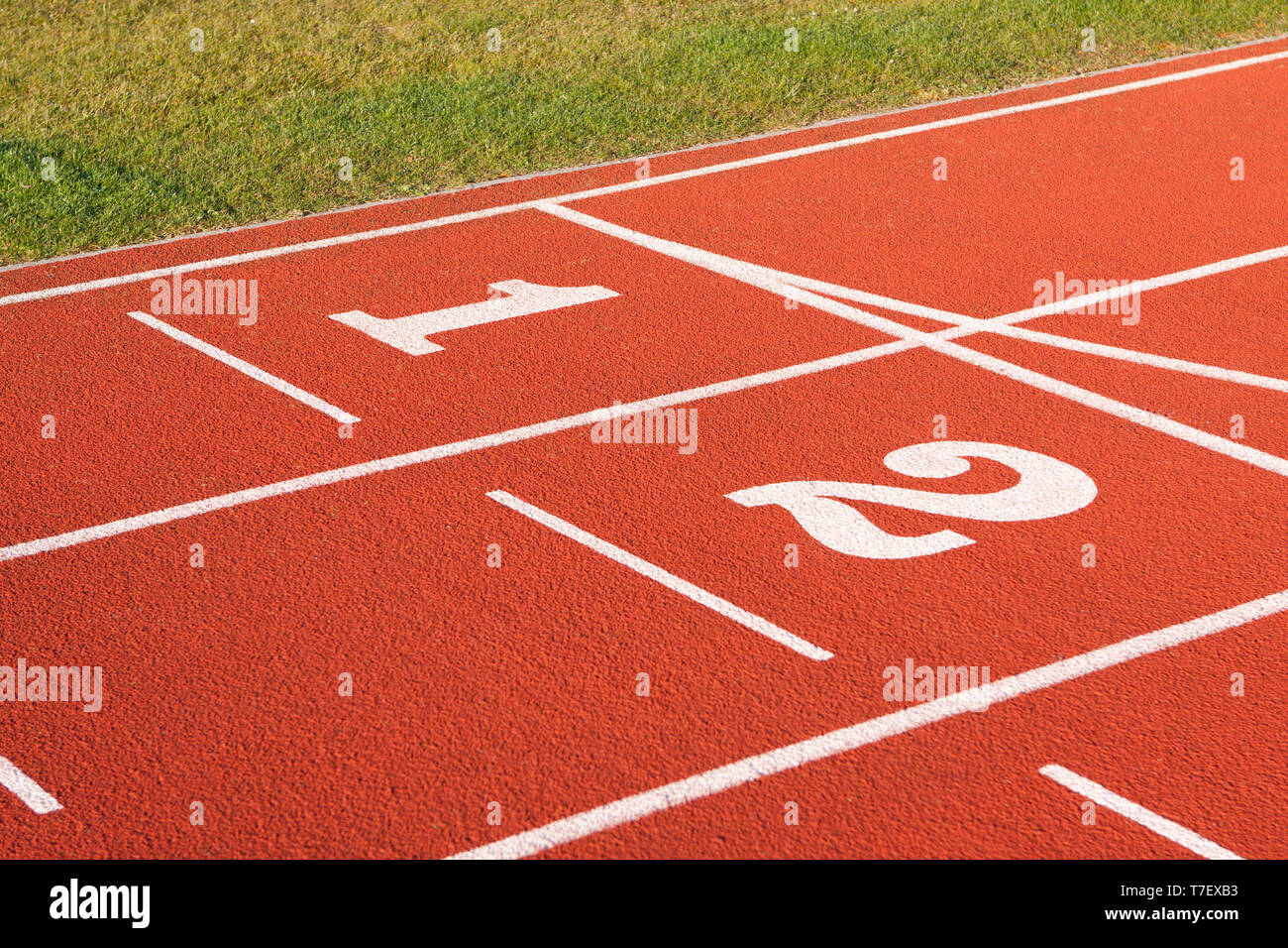 Running track lines Stock Photo - Alamy