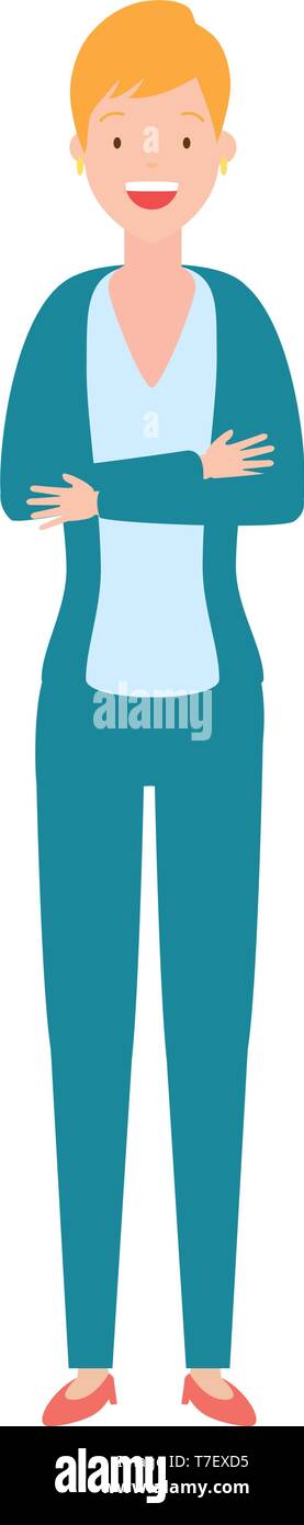 woman standing character Stock Vector Image & Art - Alamy