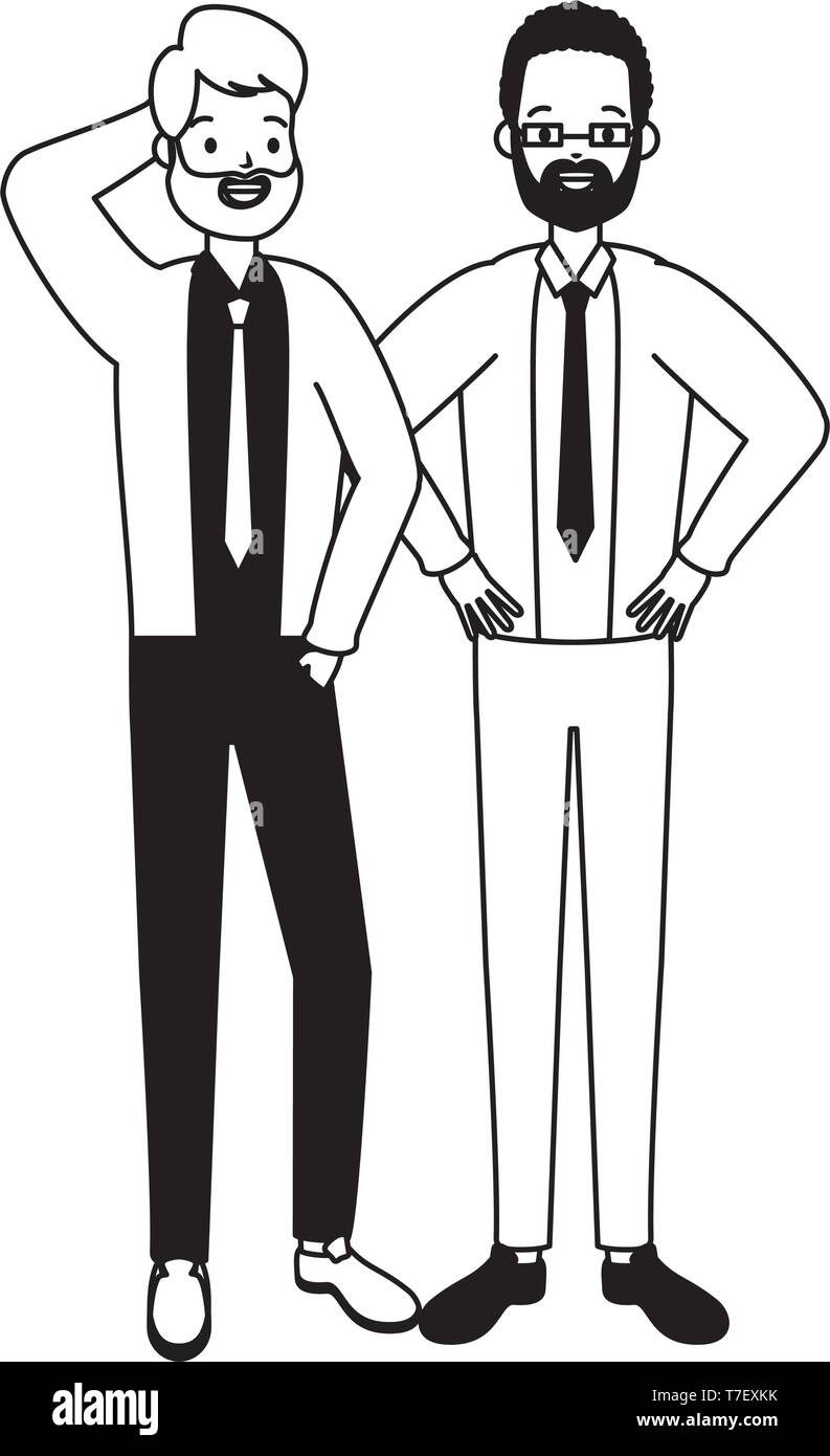 two men diversity characters Stock Vector Image & Art - Alamy
