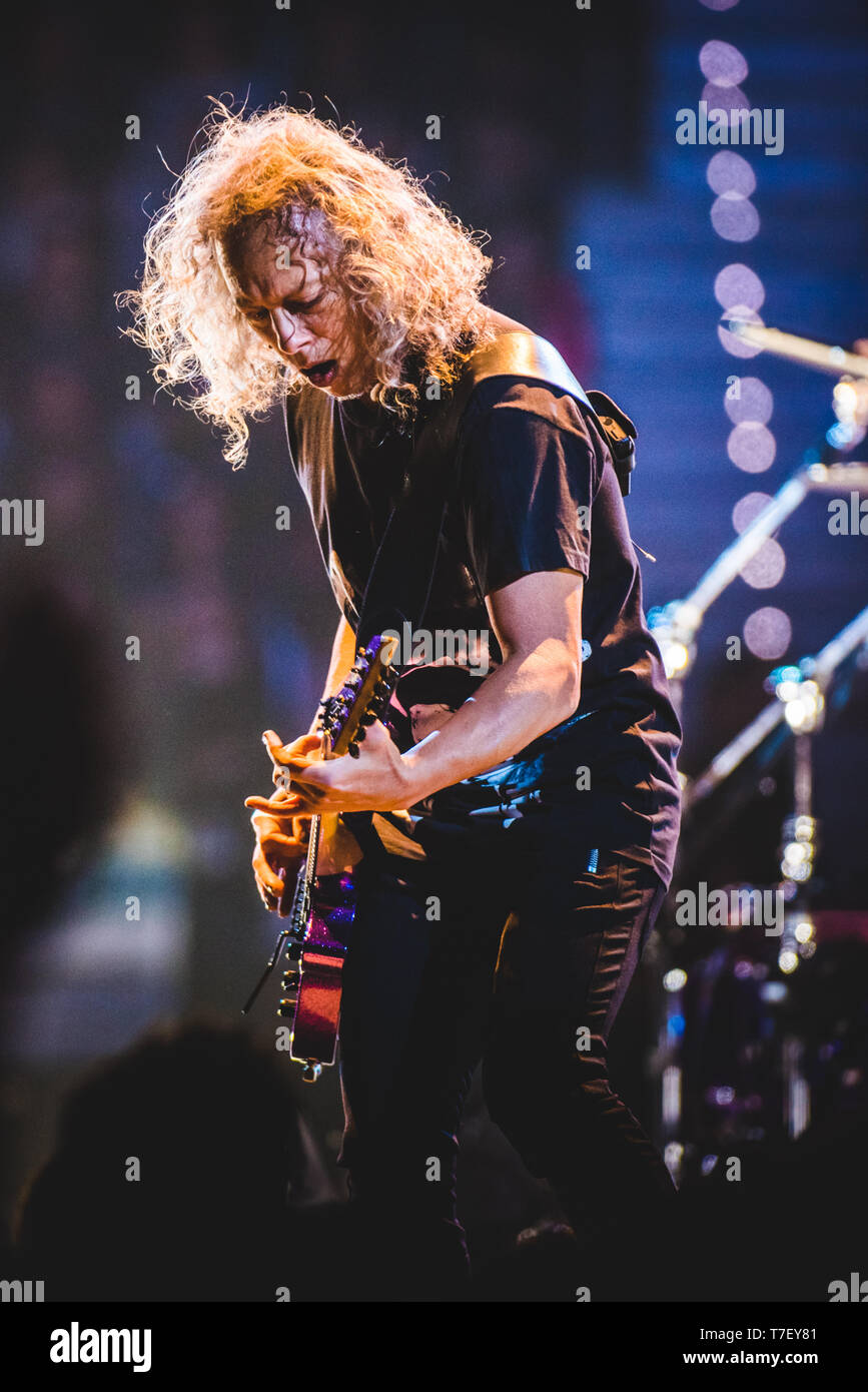 Kirk Hammett, guitarist of the american heavy metal band Metallica ...
