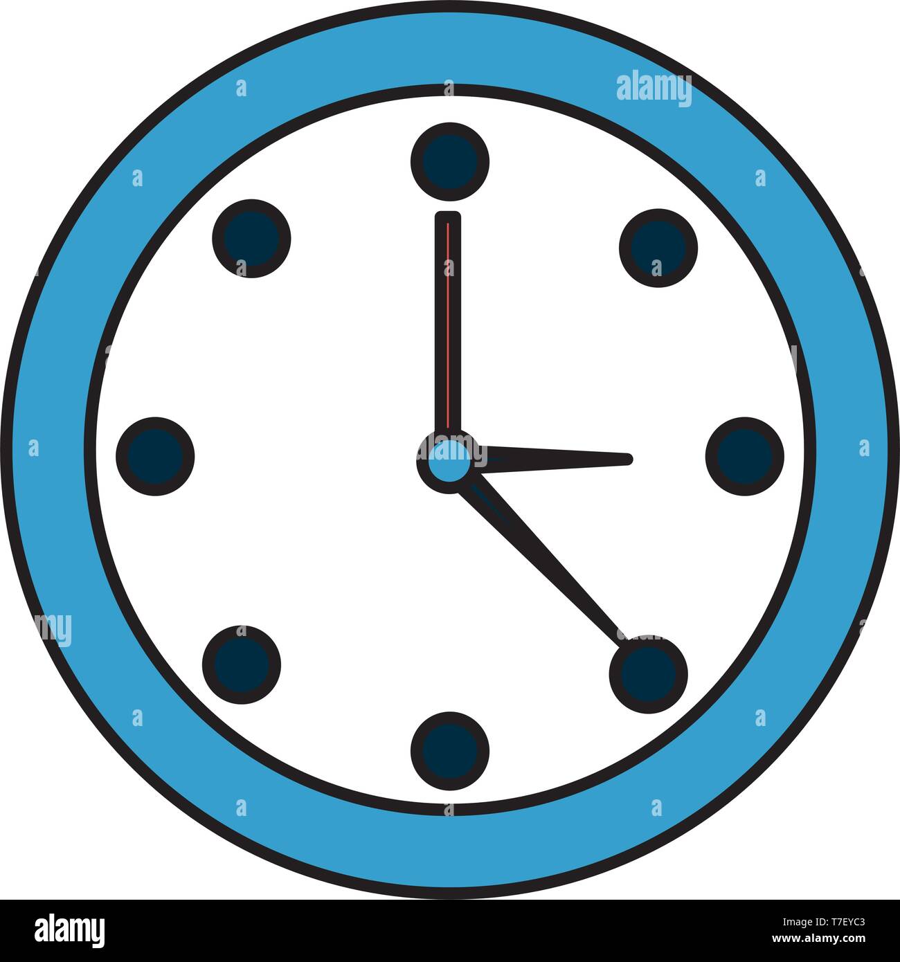 round clock time Stock Vector Image & Art - Alamy