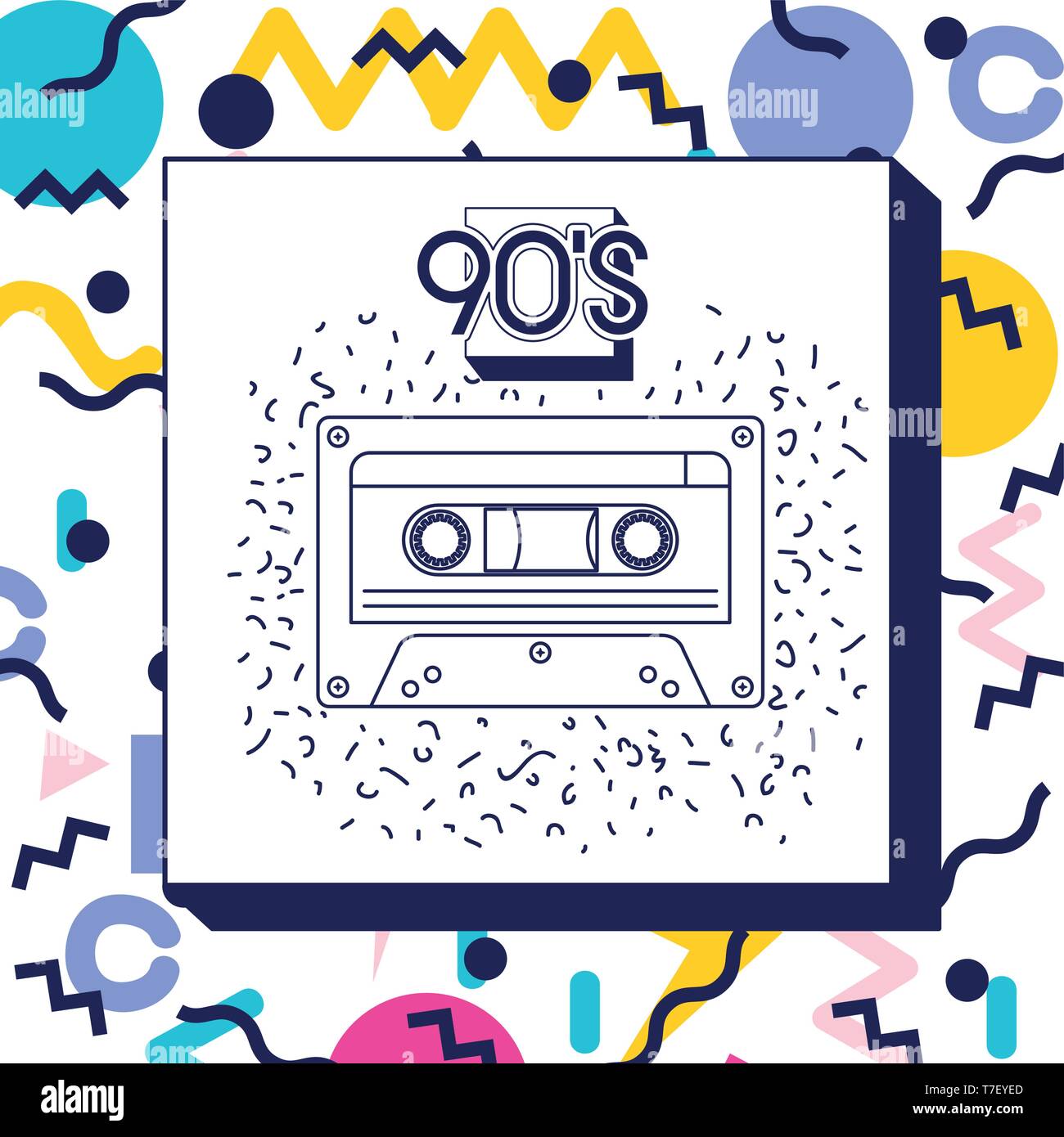 Old school record player Stock Vector Images - Alamy