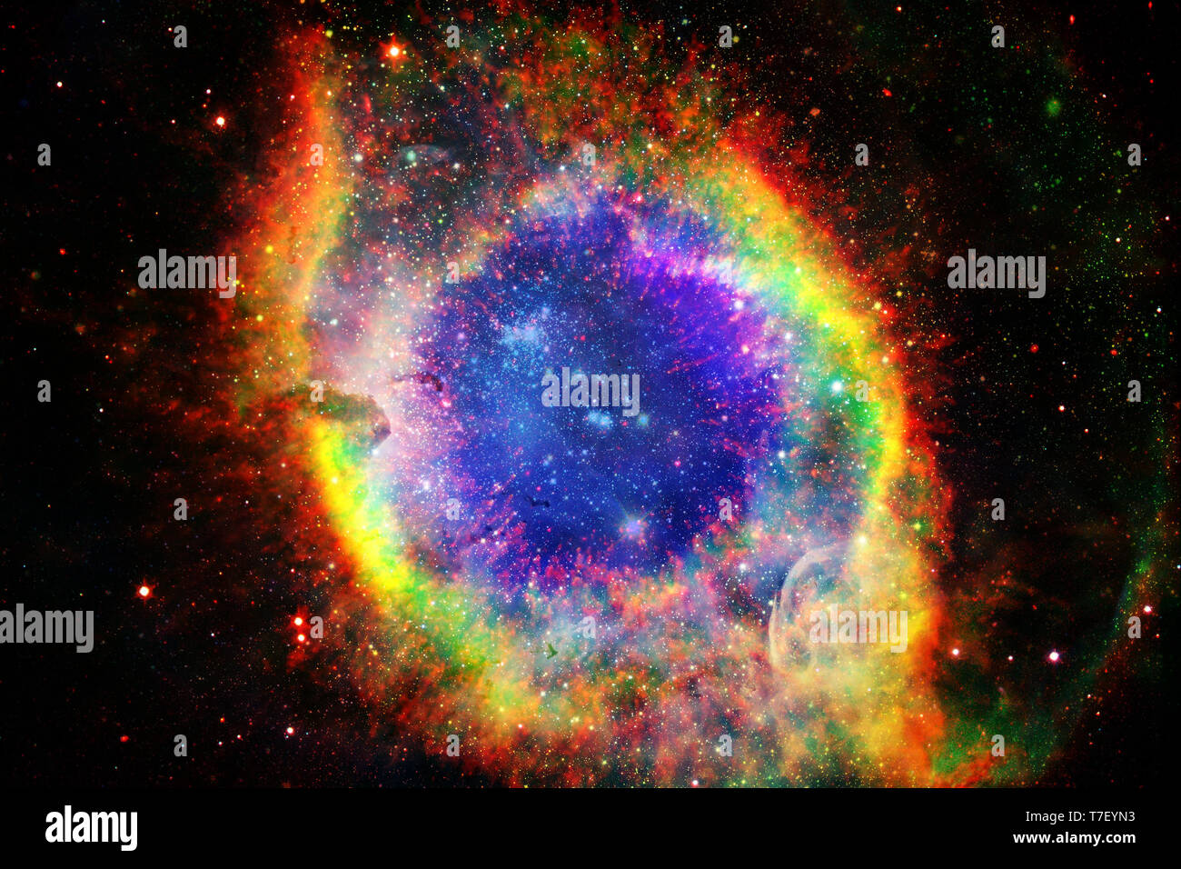 Landscape of star clusters. Beautiful image of space. Cosmos art ...