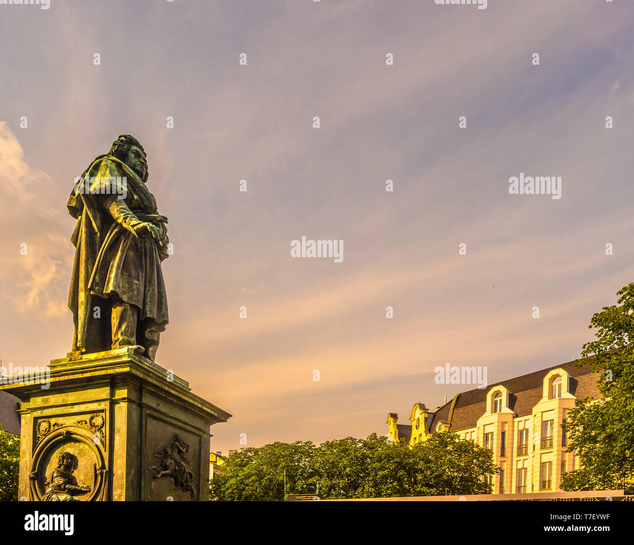 Beethoven Monument in Bonn, Germany.It was unveiled on 12 August 1845 ...