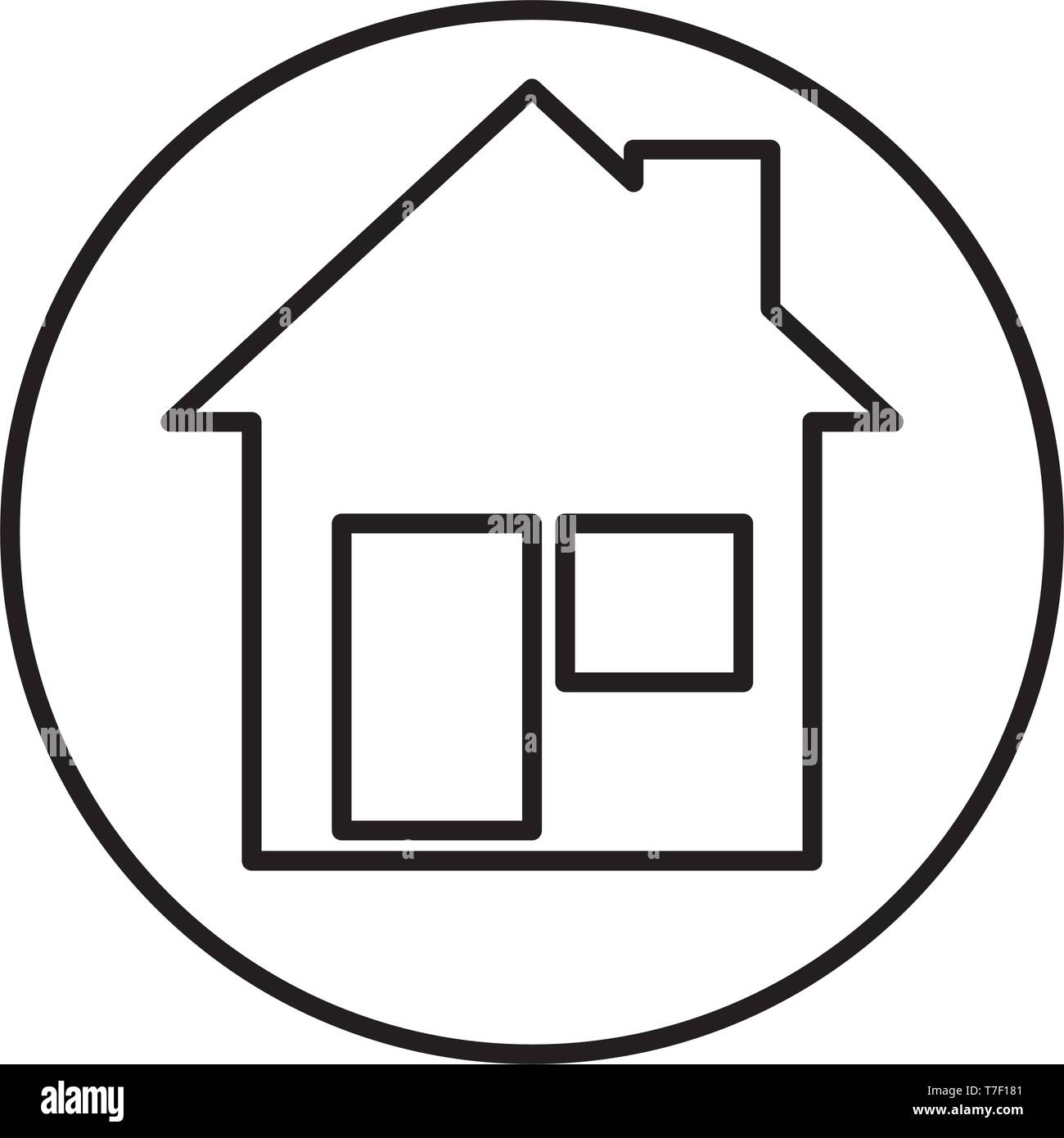 house facade isolated icon Stock Vector Image & Art - Alamy