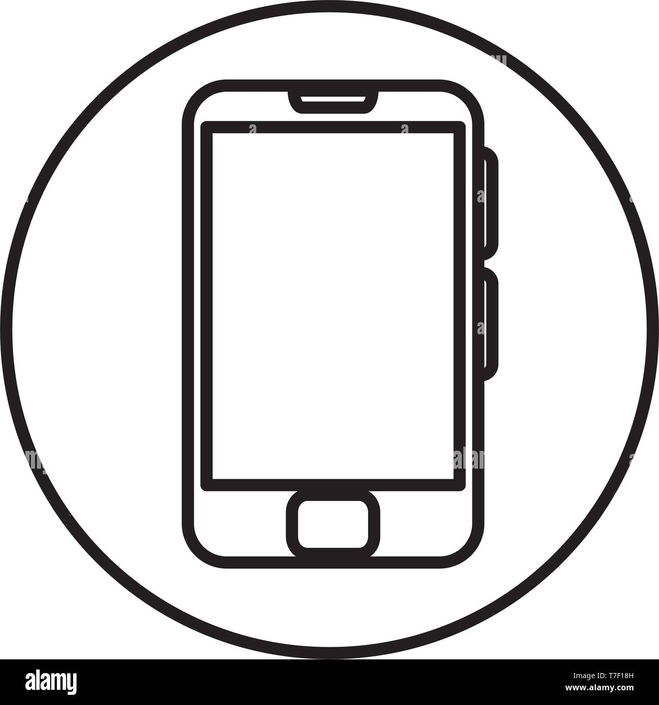 smartphone device electronic icon Stock Vector Image & Art - Alamy