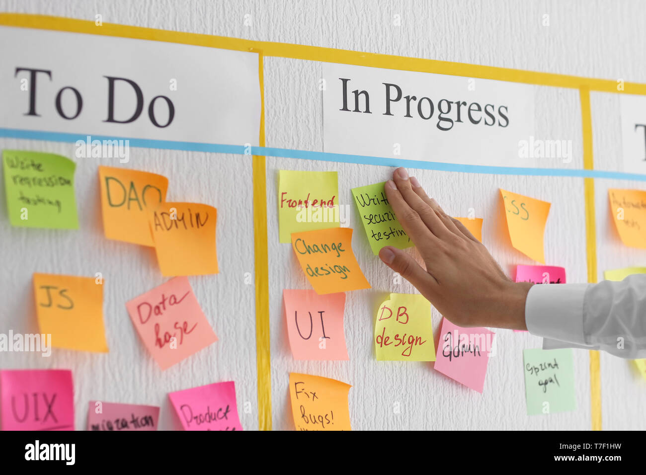 Attaching stickers hi-res stock photography and images - Alamy