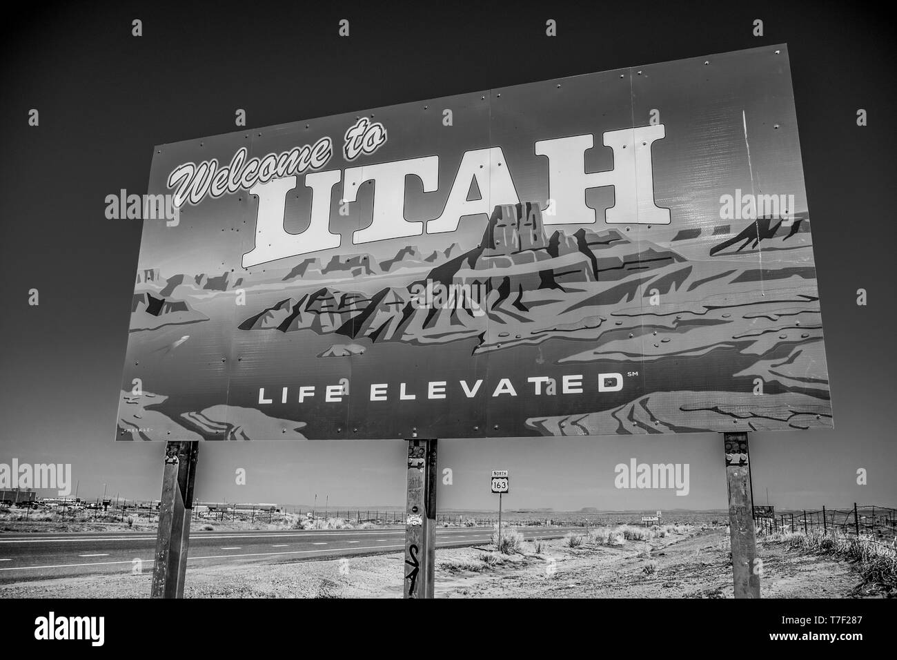 Welcome to Utah street sign - UTAH, USA - MARCH 20, 2019 Stock Photo ...
