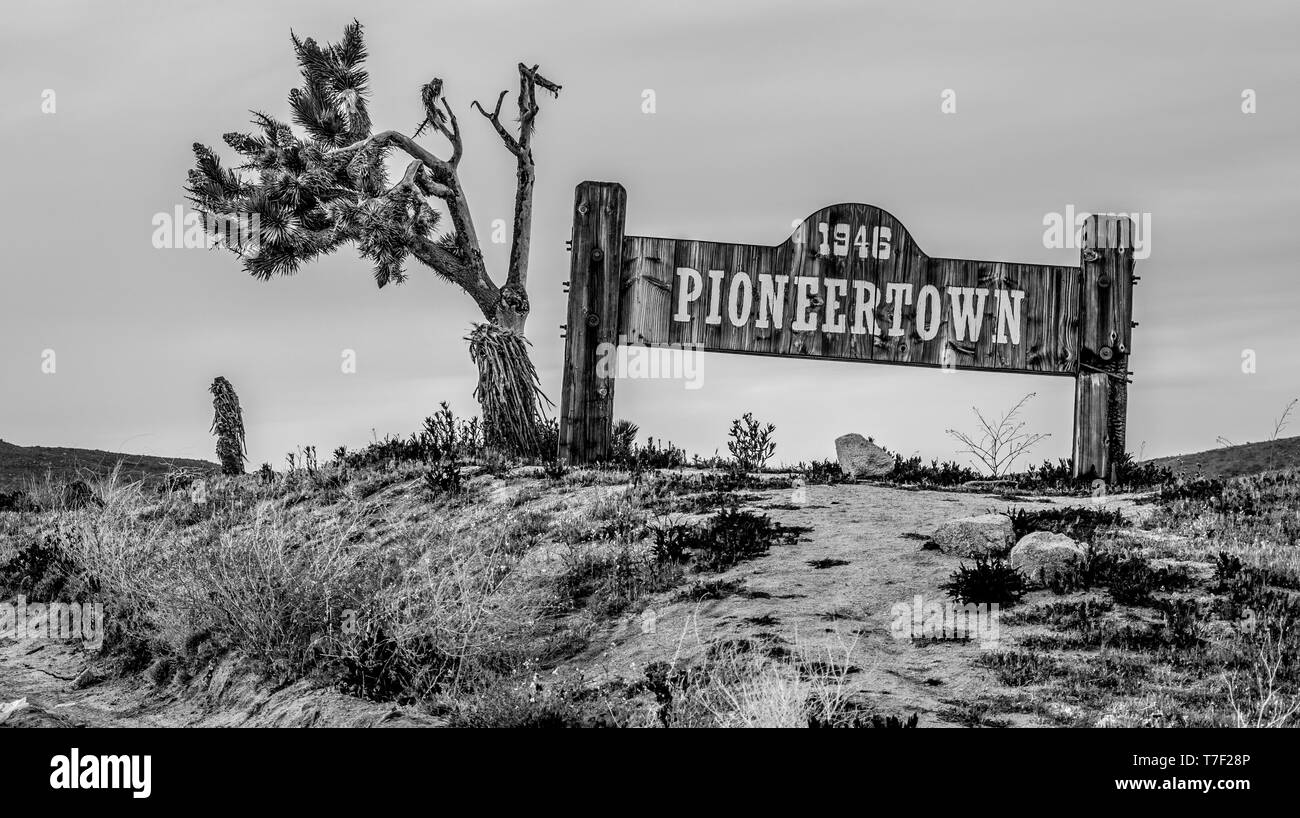 Historic Pioneertown in California in the evening - CALIFORNIA, USA ...
