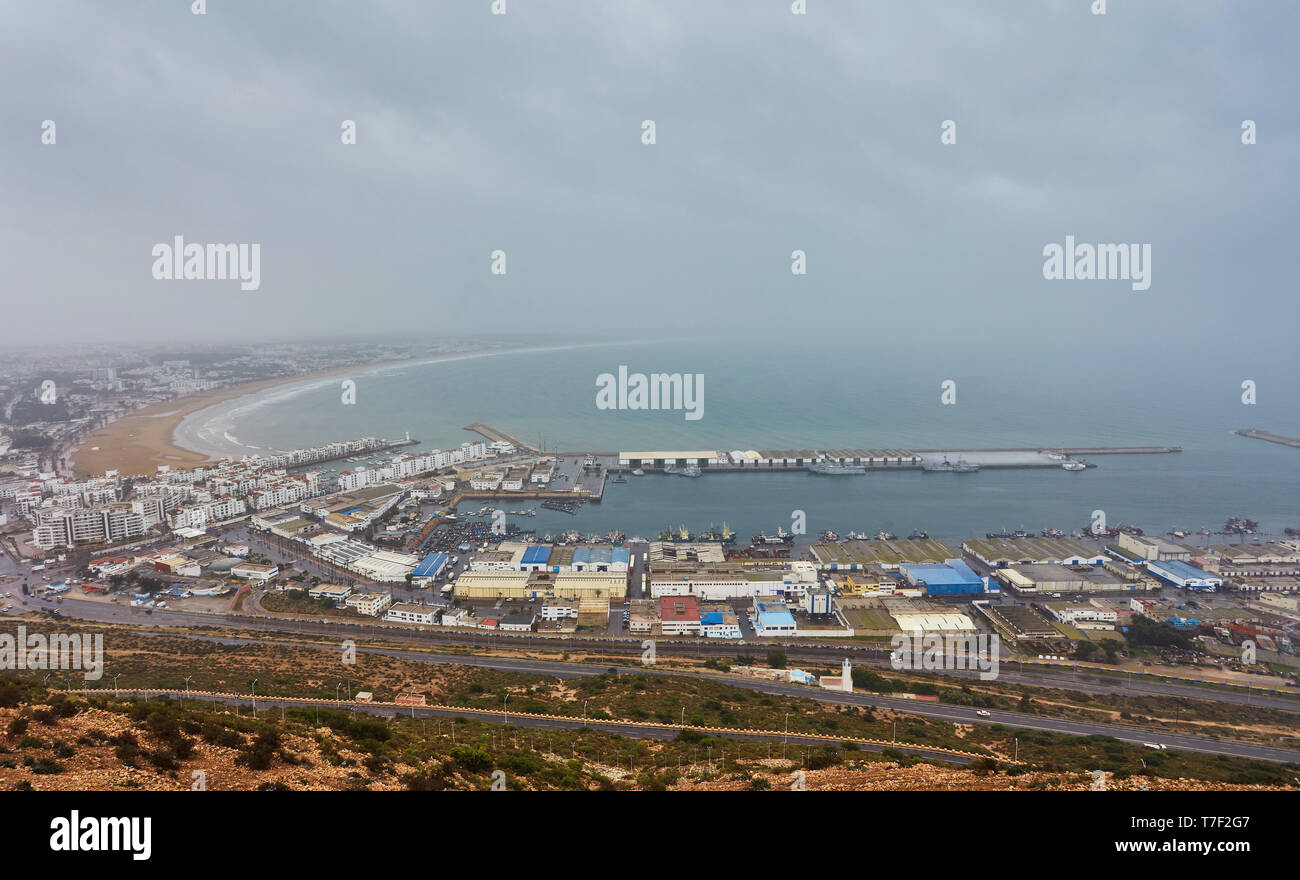 Views of the port of Morocco, Agadir Stock Photo - Alamy