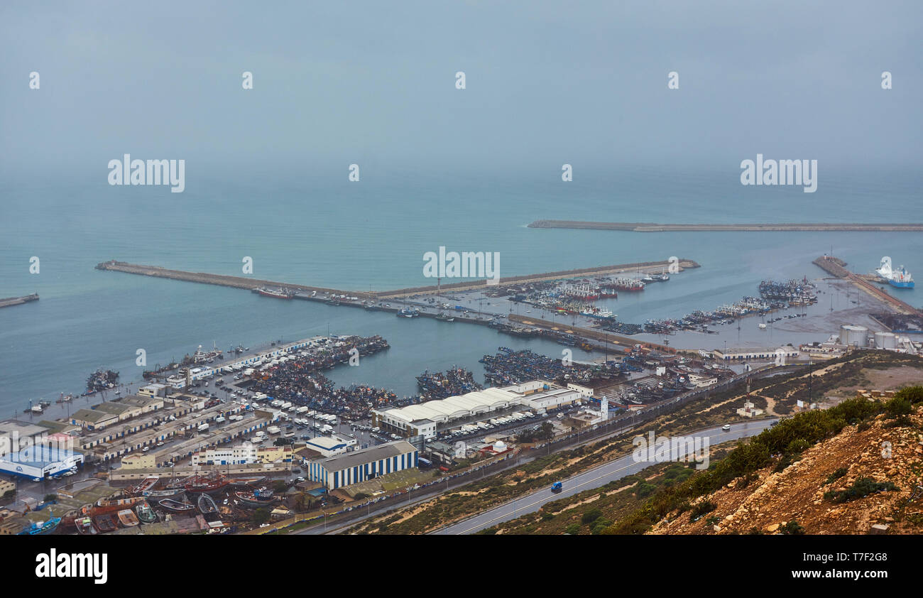 Views of the port of Morocco, Agadir Stock Photo - Alamy