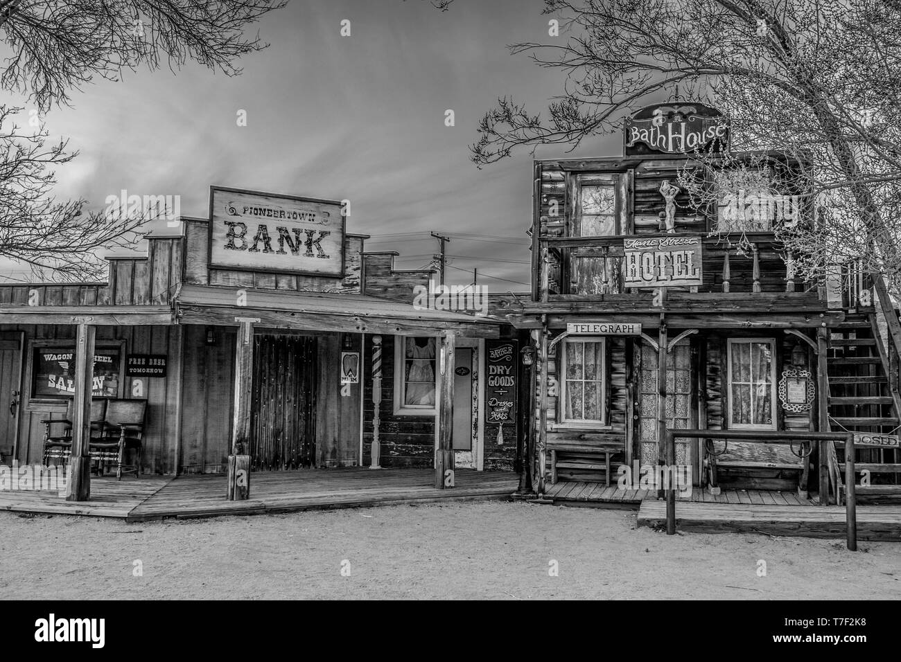 Pioneertown at the Morongo Basin in Calfornia - CALIFORNIA, USA - MARCH ...