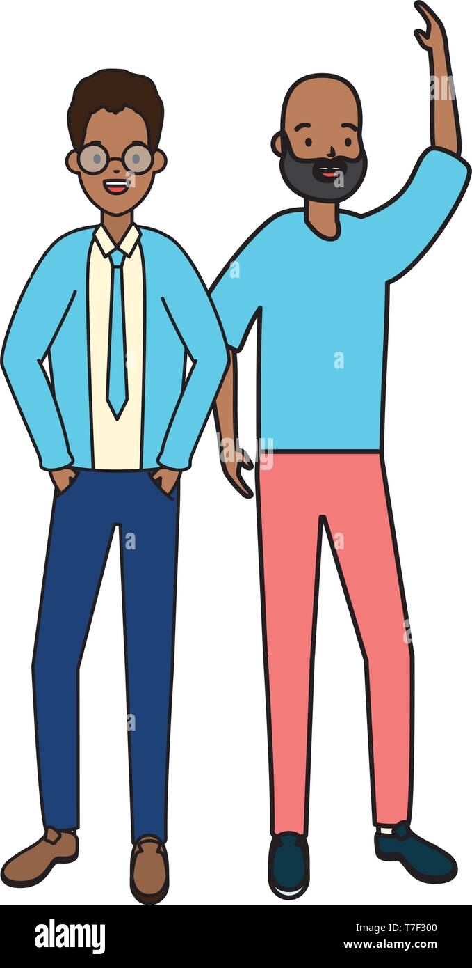 two men diversity characters Stock Vector Image & Art - Alamy