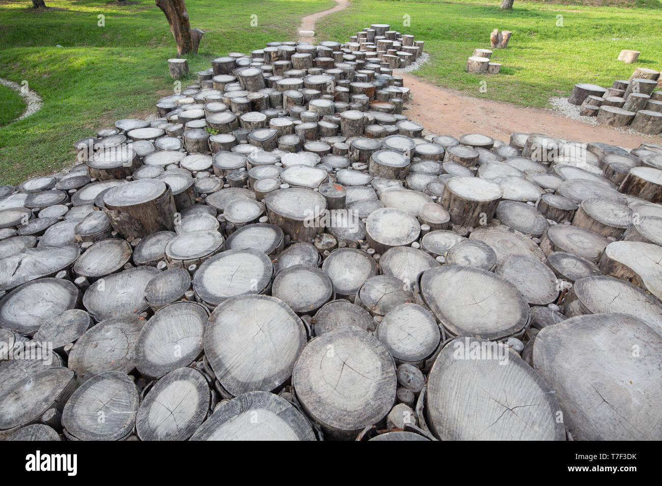 The log trails is made from materials recycle from Rain Tree for the ...