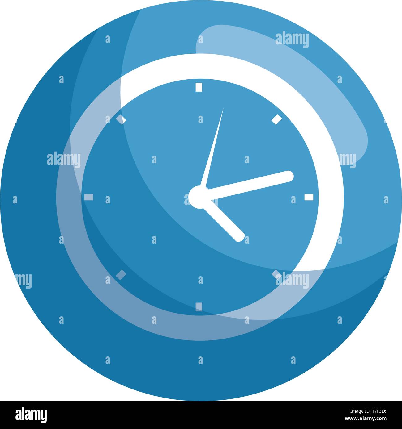 time clock isolated icon Stock Vector Image & Art - Alamy