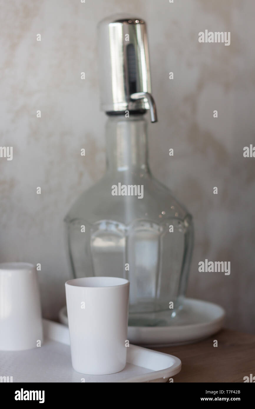 Drinking water for serving in coffee shop, stock photo Stock Photo - Alamy