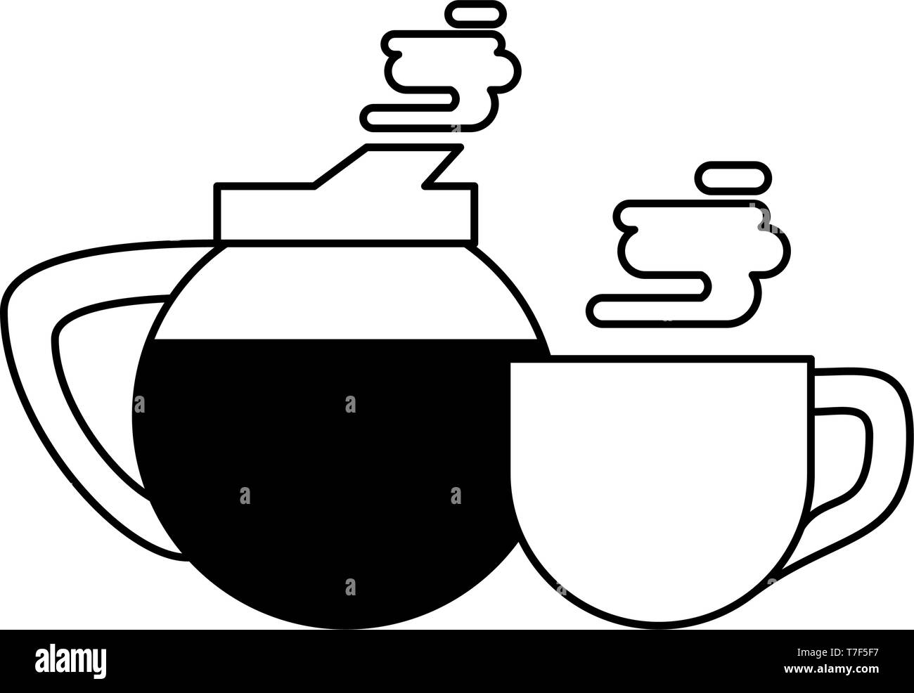 coffee cafe concept cartoon Stock Vector Image & Art - Alamy