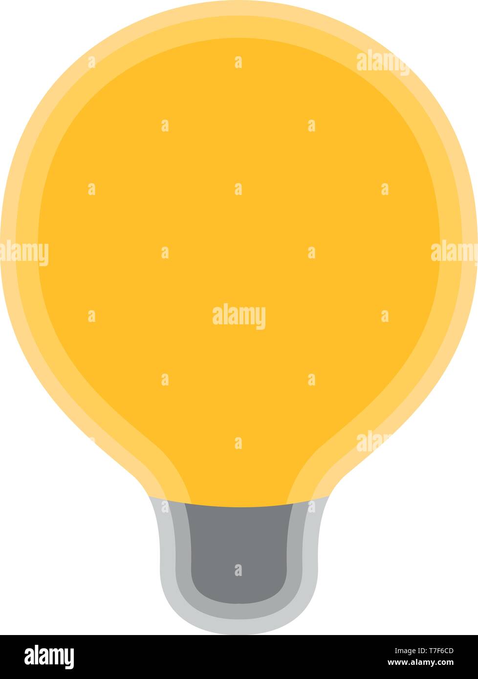Isolated yellow lightbulb symbol Stock Vector Image & Art - Alamy