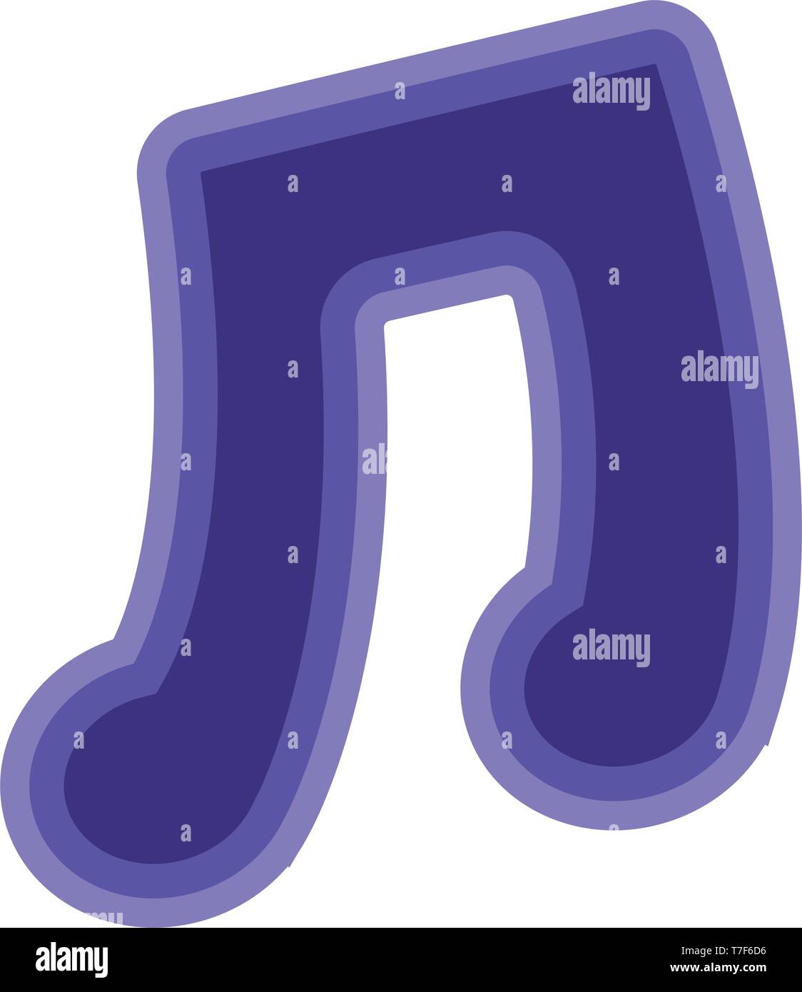 Isolated beamed musical note on white background Stock Vector Image ...