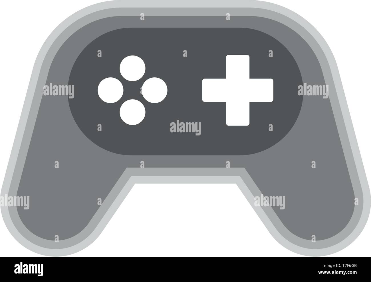 Isolated gamepad symbol on white background Stock Vector Image & Art ...