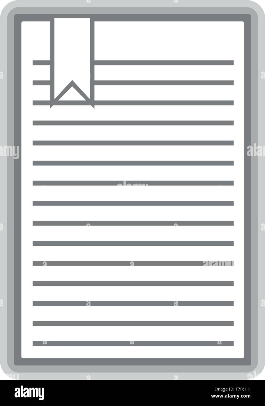 Isolated document symbol on white background Stock Vector Image & Art ...