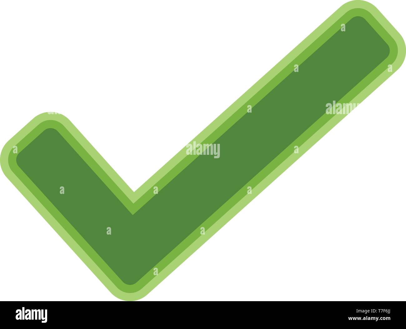 Isolated check symbol on white background Stock Vector Image & Art - Alamy