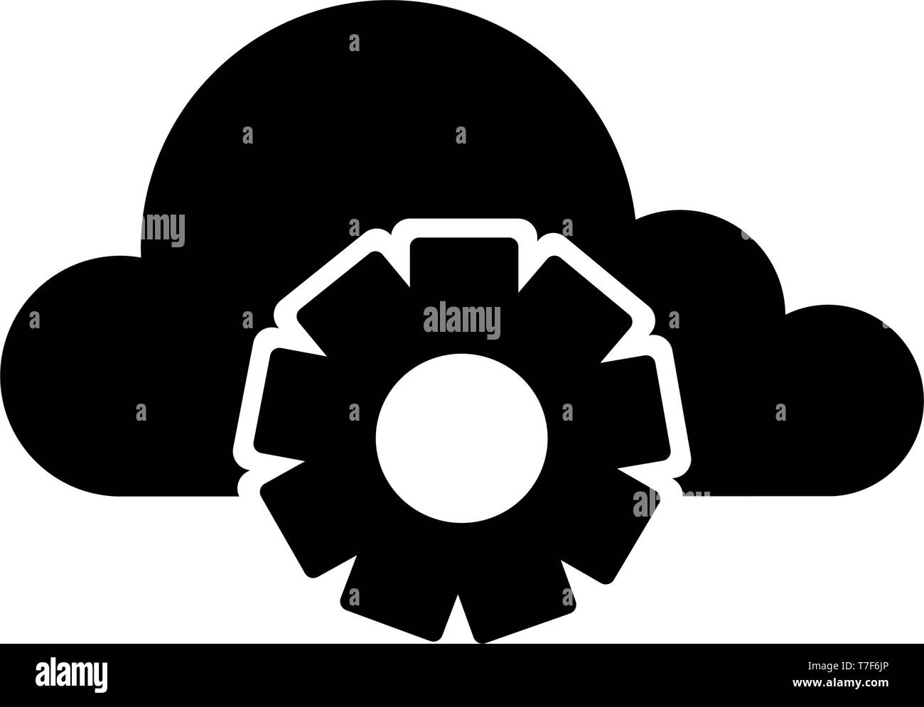 Cloud gear icon Stock Vector Images - Alamy