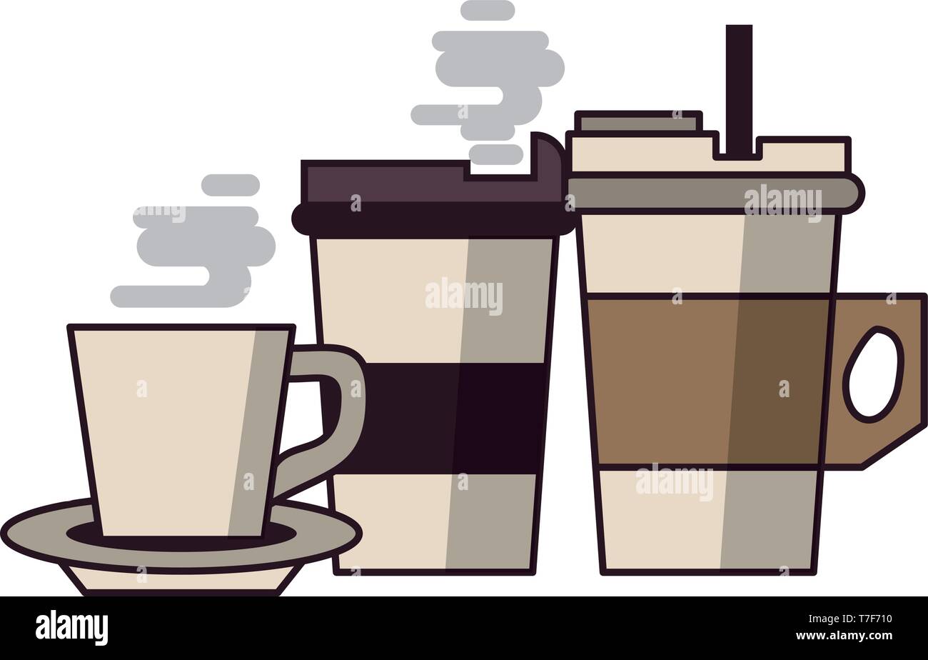 coffee cafe concept cartoon Stock Vector Image & Art - Alamy