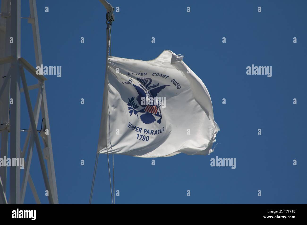 Coast guard flag hi-res stock photography and images - Alamy
