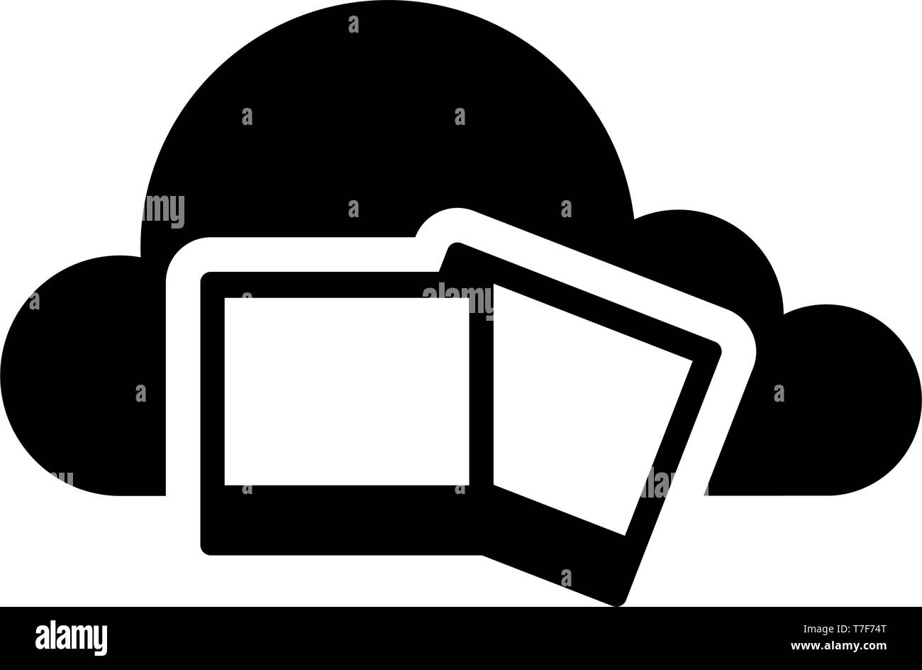 Cloud computing icon with photos symbols Stock Vector Image & Art - Alamy