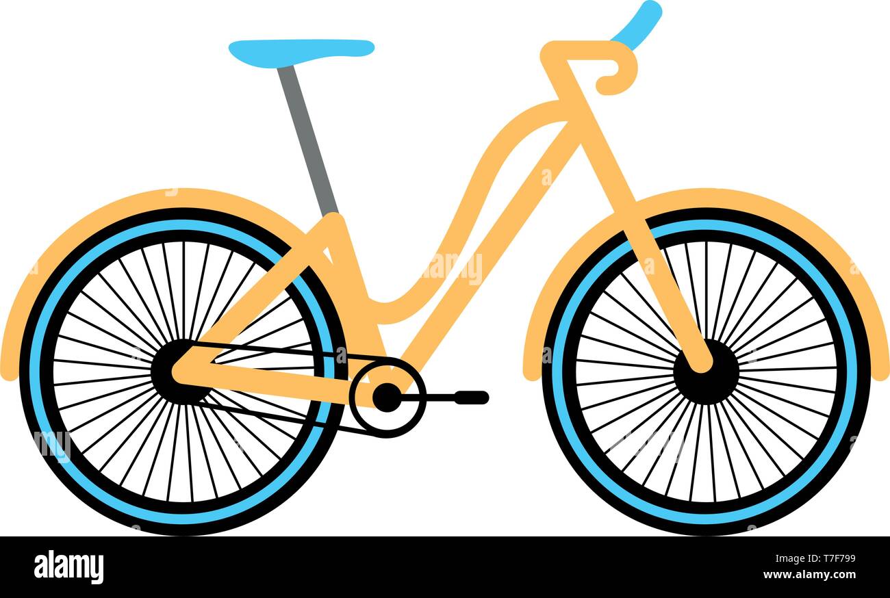 Side view of a colored bicycle Stock Vector Image & Art - Alamy
