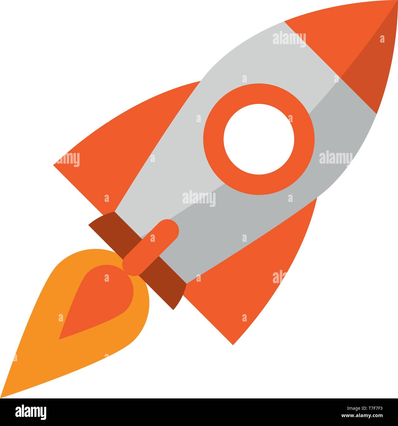 rocket taking off cartoon Stock Vector Image & Art - Alamy