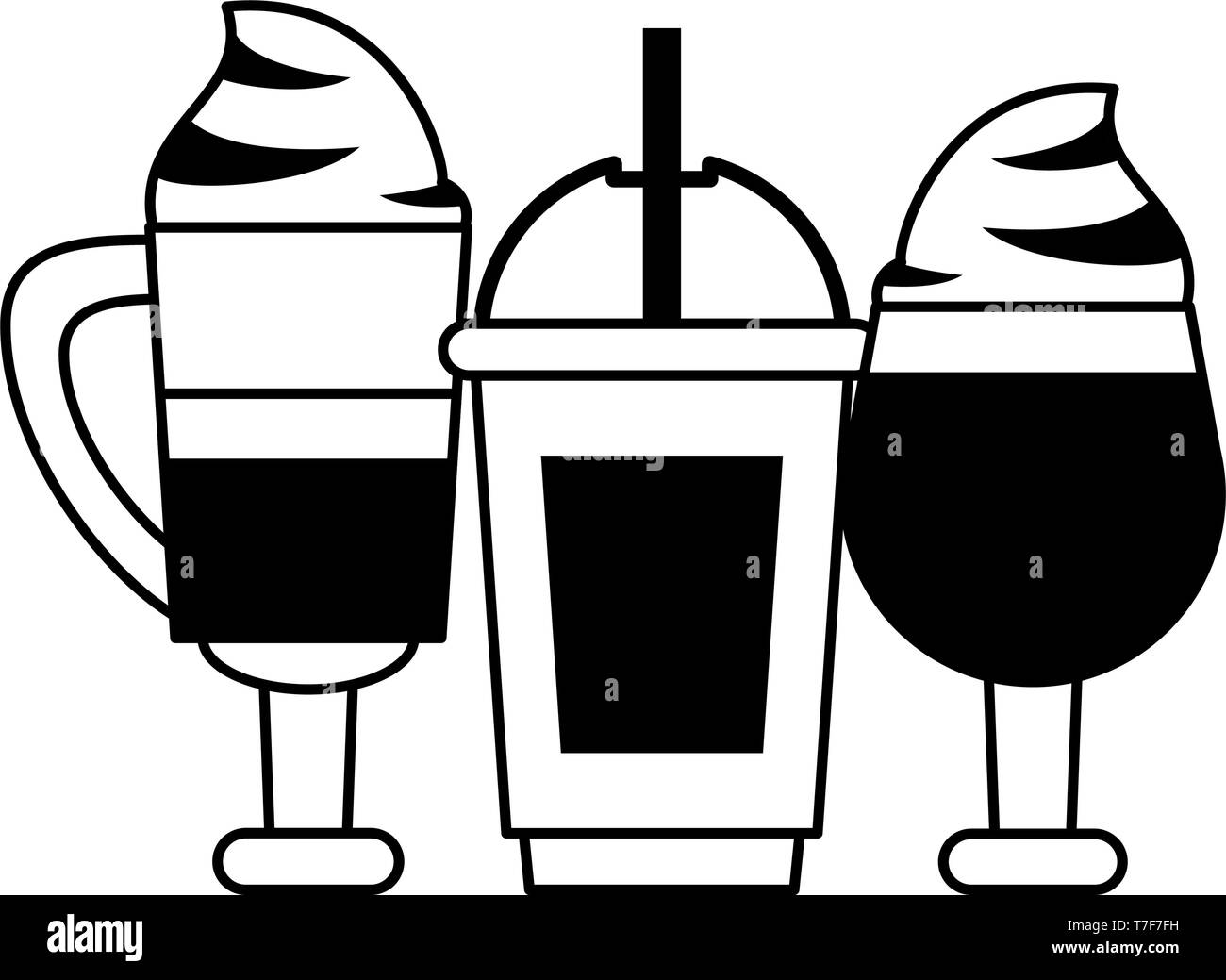 coffee cafe concept cartoon Stock Vector Image & Art - Alamy