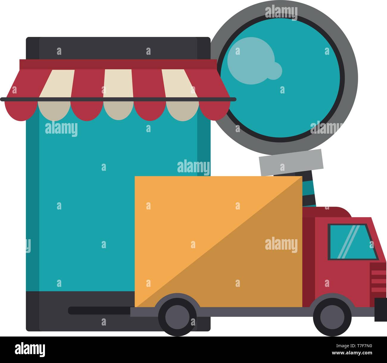 online shopping concept cartoon Stock Vector Image & Art - Alamy