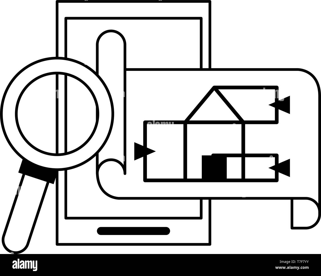 architecture work elements cartoon Stock Vector Image & Art - Alamy