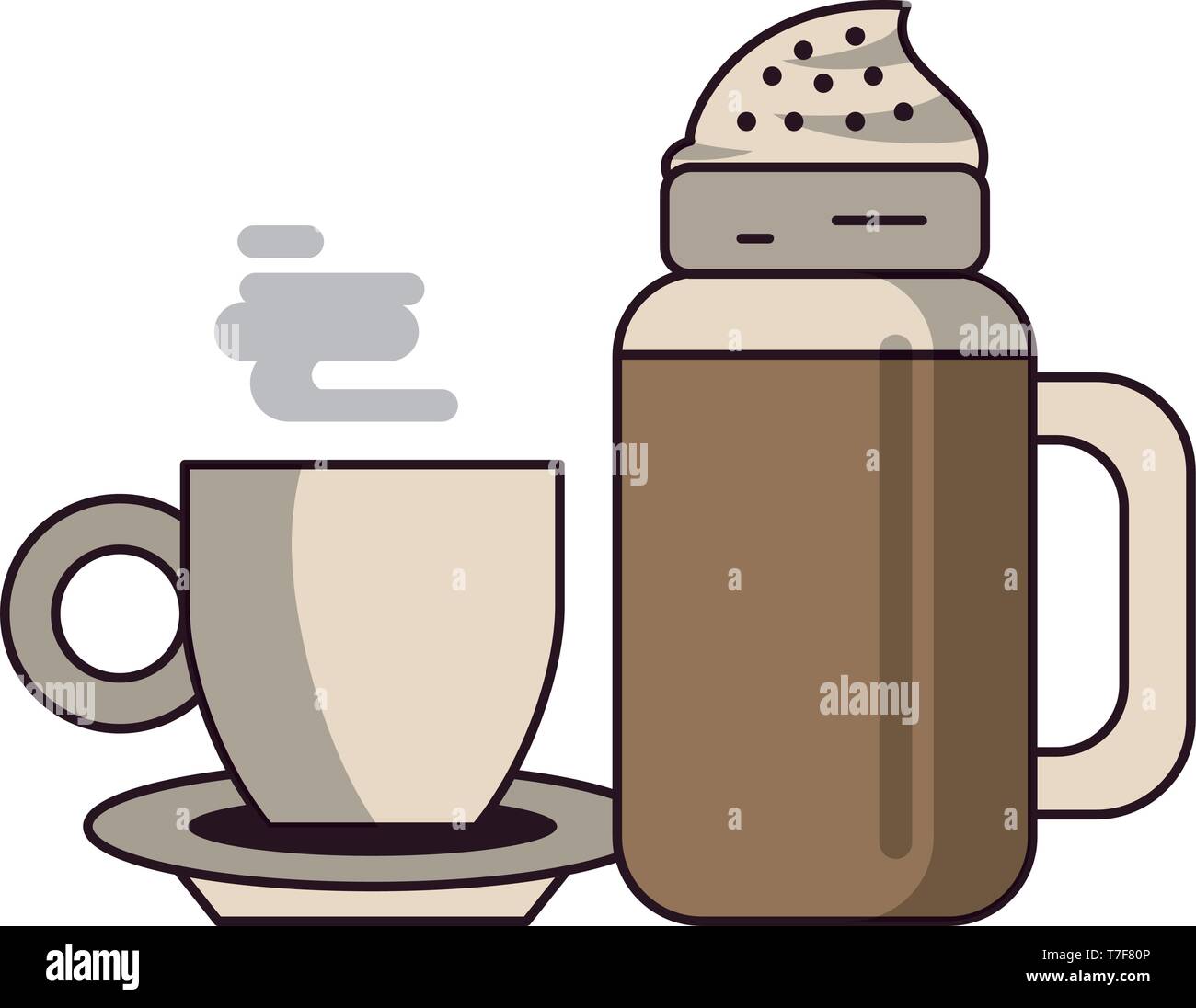 coffee cafe concept cartoon Stock Vector Image & Art - Alamy
